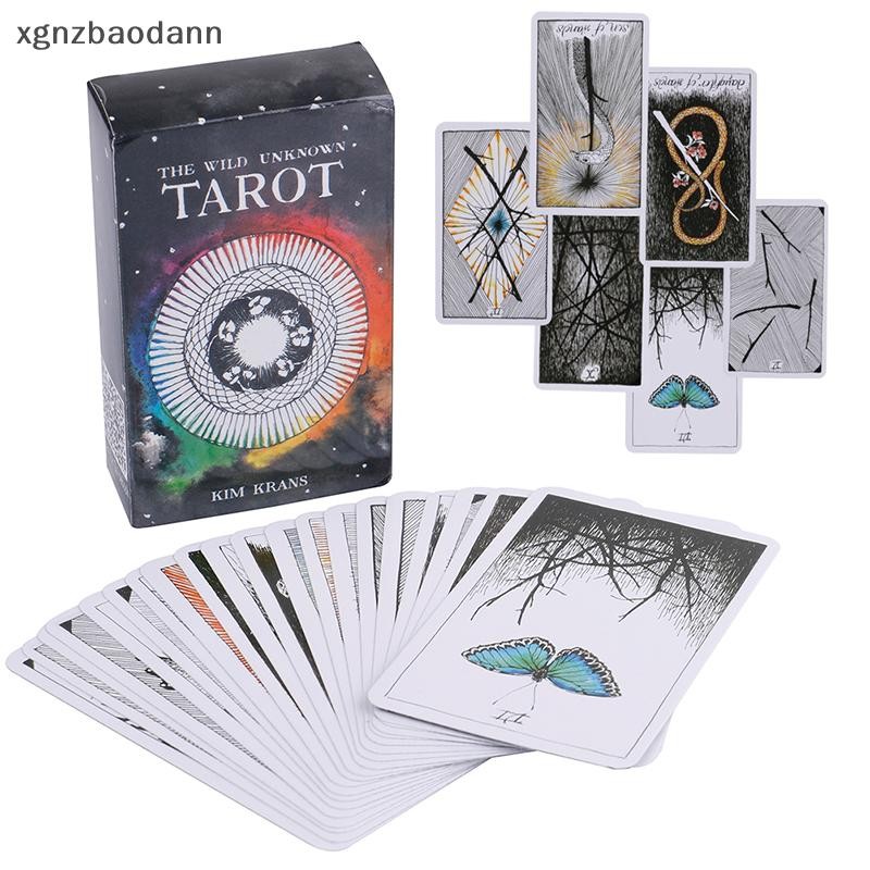XGN 78 ชิ้น Wild Unknown Tarot Deck Rider-รอ Oracle Set Fortune Telling ...