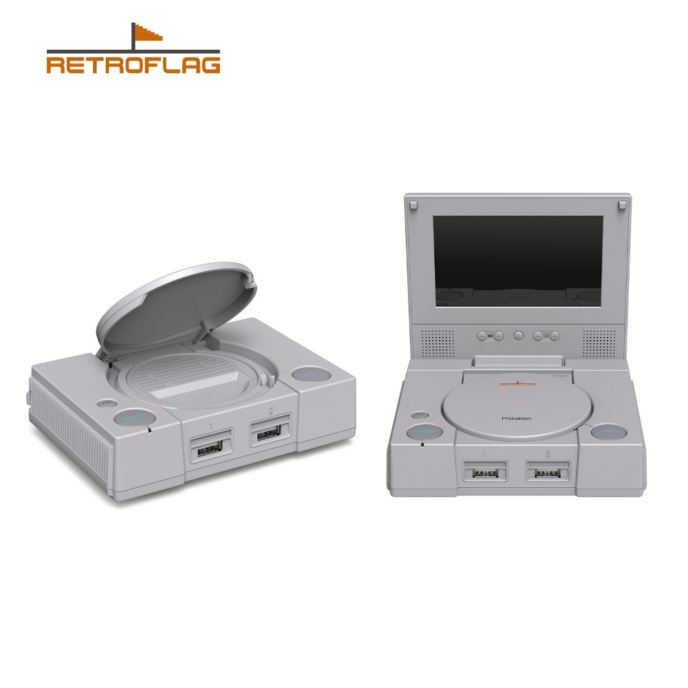 Retroflag PiStation Case สําหรับ Raspberry Pi 4 - อย่างเป็นทางการ PS1-สไตล์ Retro Gaming ...