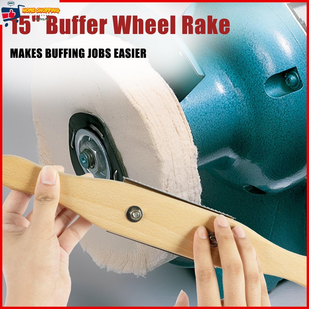 Buffing Wheel Rake 15 นิ้ว Sturdy Polishing Wheel Rake พร้อมเหล็กสํารอง คราดขัดฟัน SHOPTKC0149 ...
