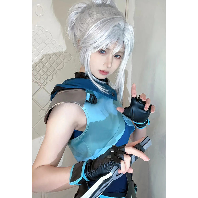 เครื่องแต่งกายบทบาทการเล่น Valorant/Fearless Contract cos ยก jett ชุด ...