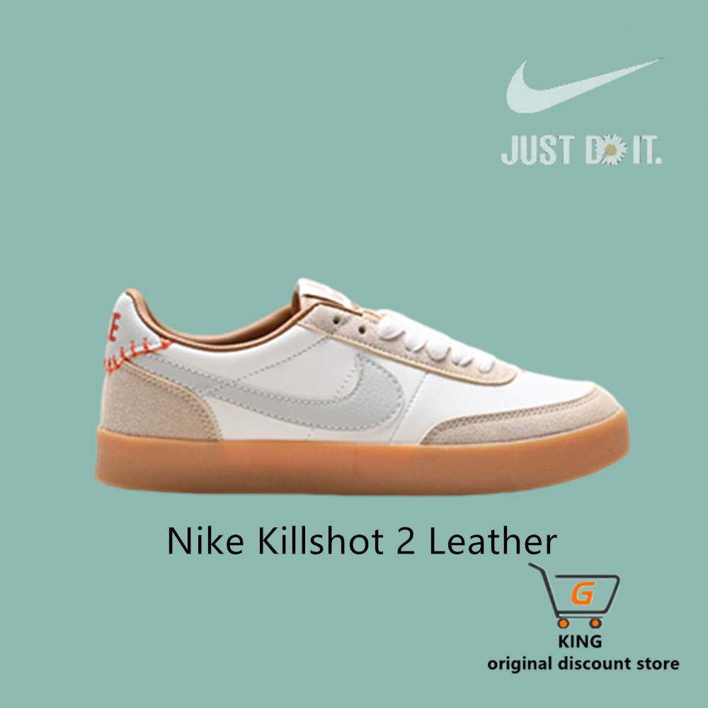 2024 NK killshot 2หนังแฟชั่นกันลื่นทนต่อการสึกหรอรองเท้าผ้าใบลำลองส้นเตี้ย #666 | Shopee Thailand
