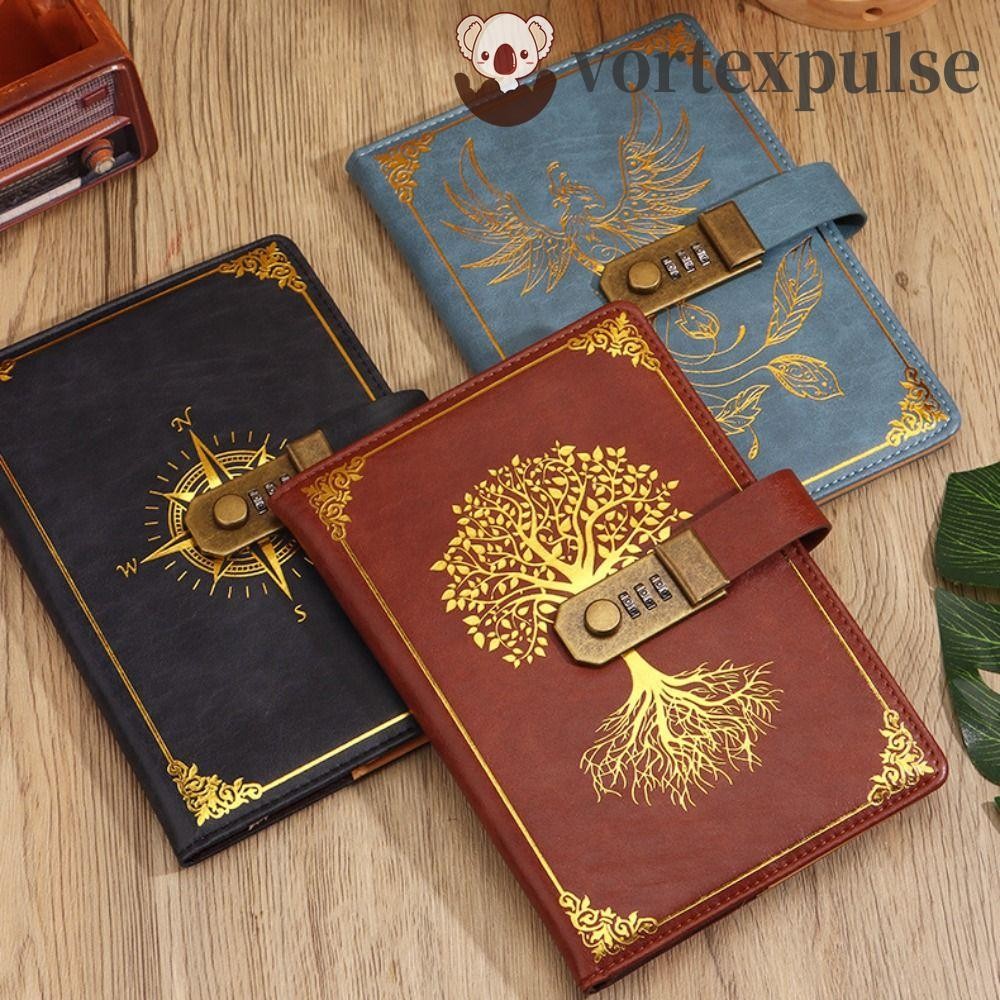 สมุดบันทึกรหัสผ่าน VORTEX, เครื่องเขียนปกป้องความลับ A5 Notebook พร้อม ...