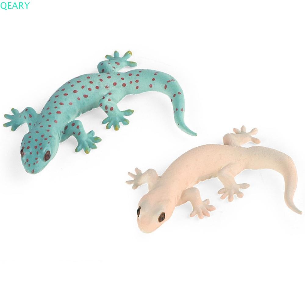 Qeary รูปสัตว์ของเล่น,ตุ๊กตาสัตว์ความรู้ความเข้าใจของเล่นจําลอง Lizard ...