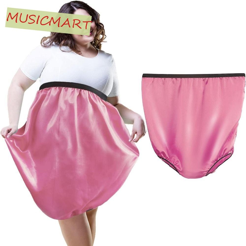 Musicmart กางเกงย่า, ของขวัญ Gag ตลกสีสันสดใส, Joke Plus Size Terylen ...