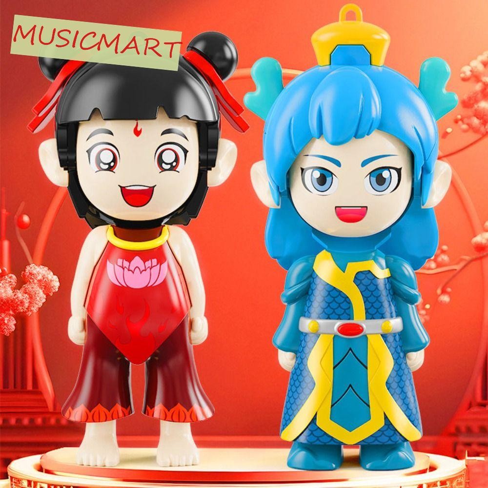 MUSICMART NeZha2 ตุ๊กตาเปลี่ยนหน้า,พลาสติกสไตล์จีน NeZha Face Makeup ...