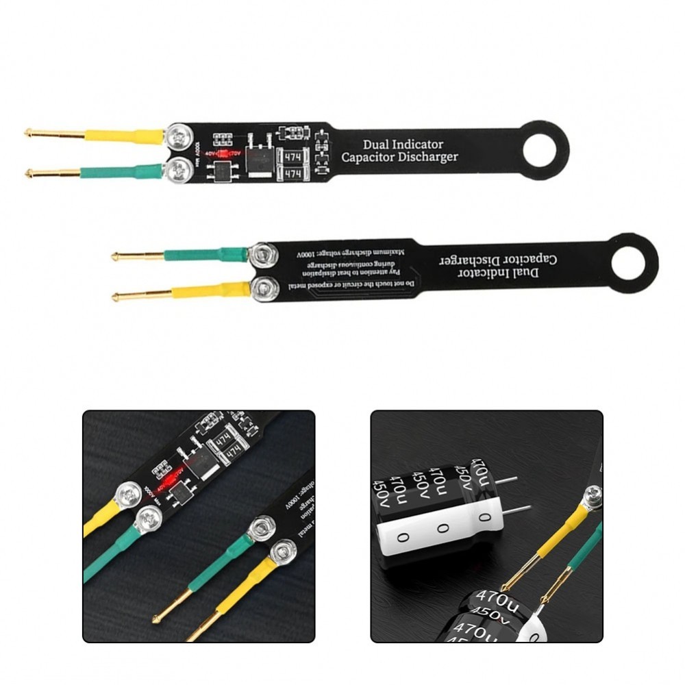 【NEW】Capacitor Discharge Pen 1000V MOS Tube Dual LED Indicator Elastic ...