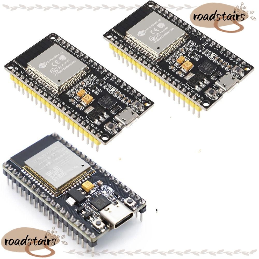 ROADSTAIRS ESP32 ESP-32S บอร์ดพัฒนา, ESP-WROOM-32 Dual-Mode WiFi + บลูทูธไมโครคอนโทรลเลอร์ ...