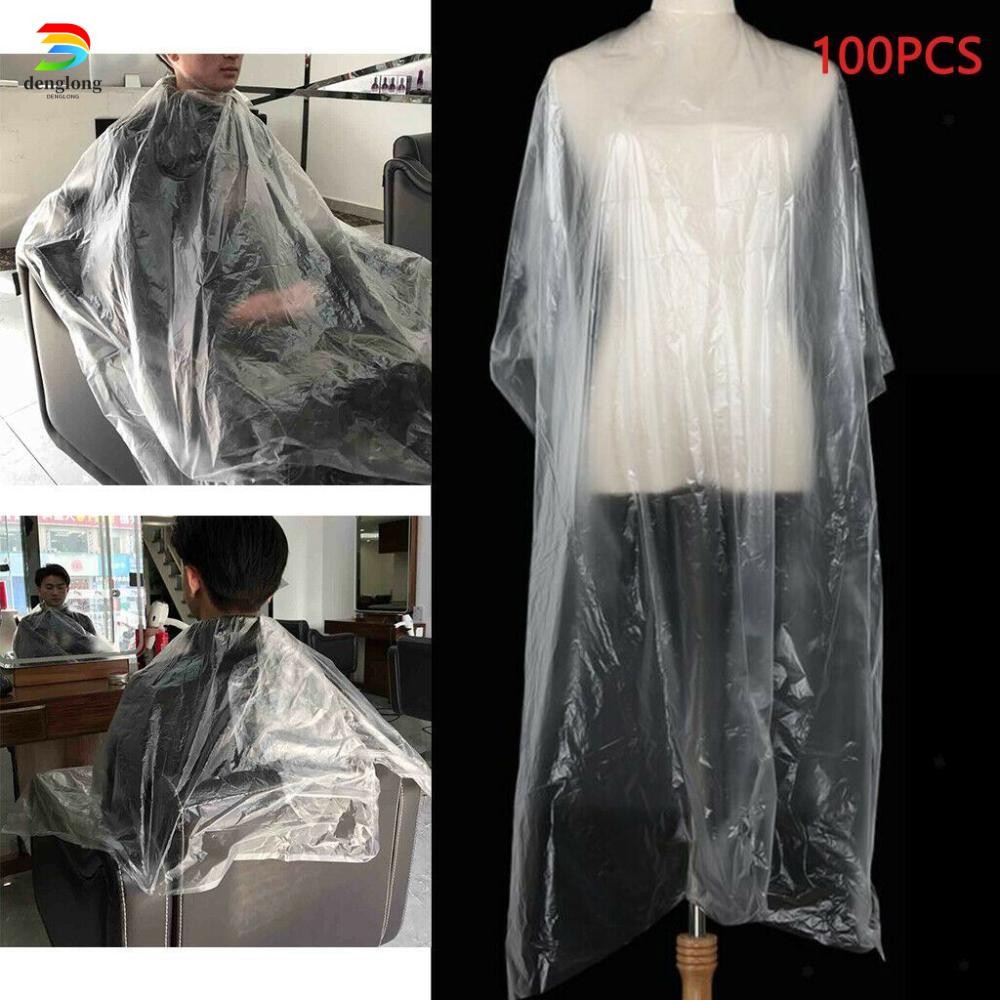 DENGLONG 100 ชิ้นตัดผม Capes Salon Gown Stylist ร้านตัดผม Perm Gyeing เครื่องมือ | Shopee Thailand
