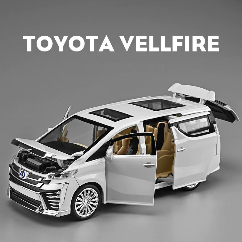 1:32 Toyota VELLFIRE Alphard MPV Alloy Car Model Diecasts Metal Toy ...