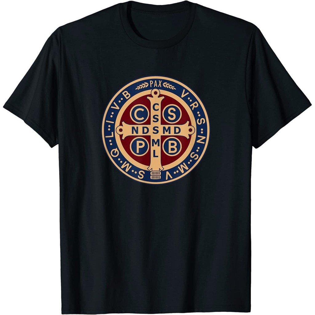 เสื้อยืด Saint Benedict Medal Cath0Lic Design Great Gift | Shopee Thailand