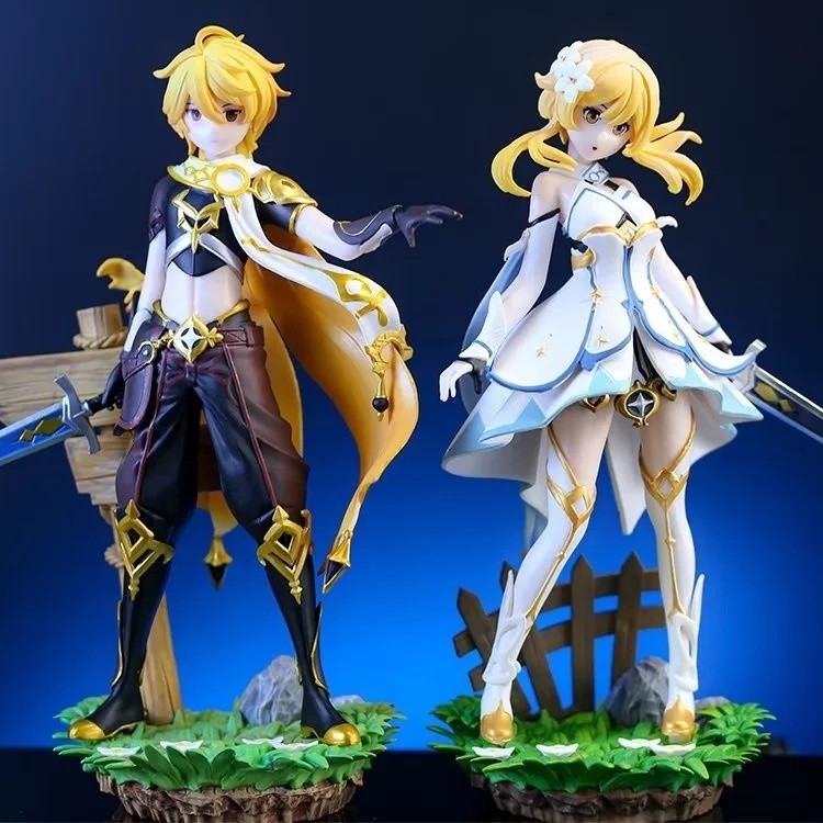 24 cm Genshin impact Lumine aether PVC action figure | Shopee Thailand