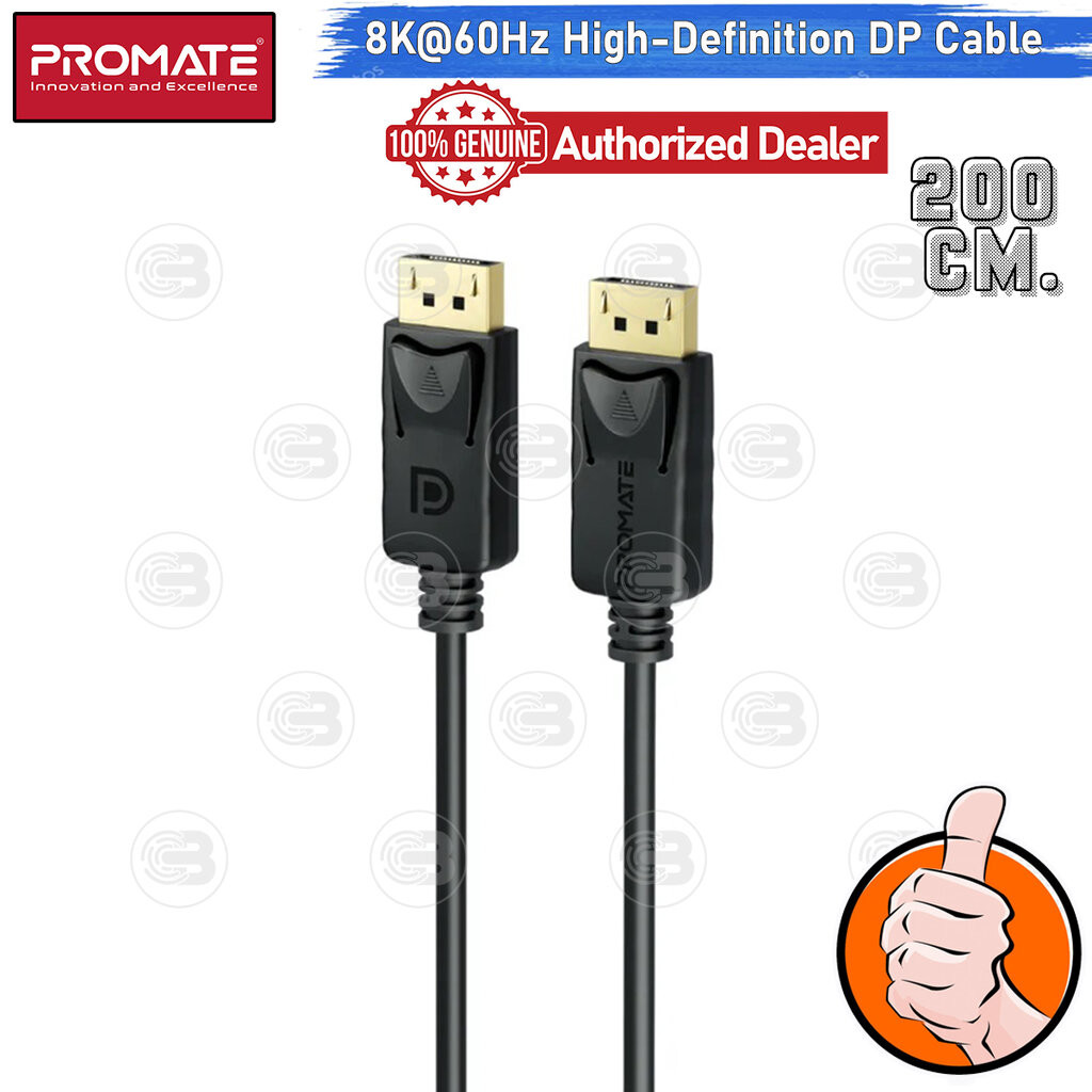 [CoolBlasterThai] PROMATE DP To DP 8K@60Hz 2.0M (DPLINK-200) (2Y ...