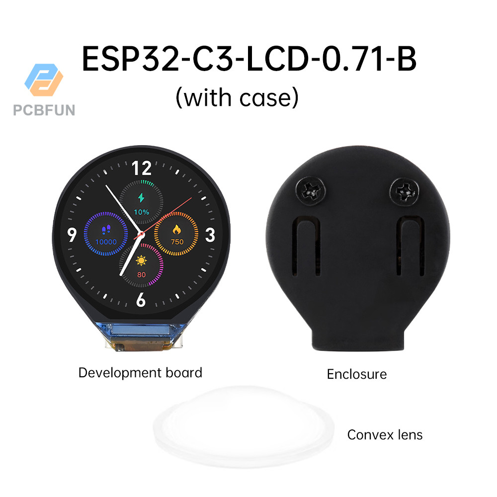 Pcbfun Esp32 C3 0 71 นิ้ววงกลม Ips Lcd Development Board ความละเอียด