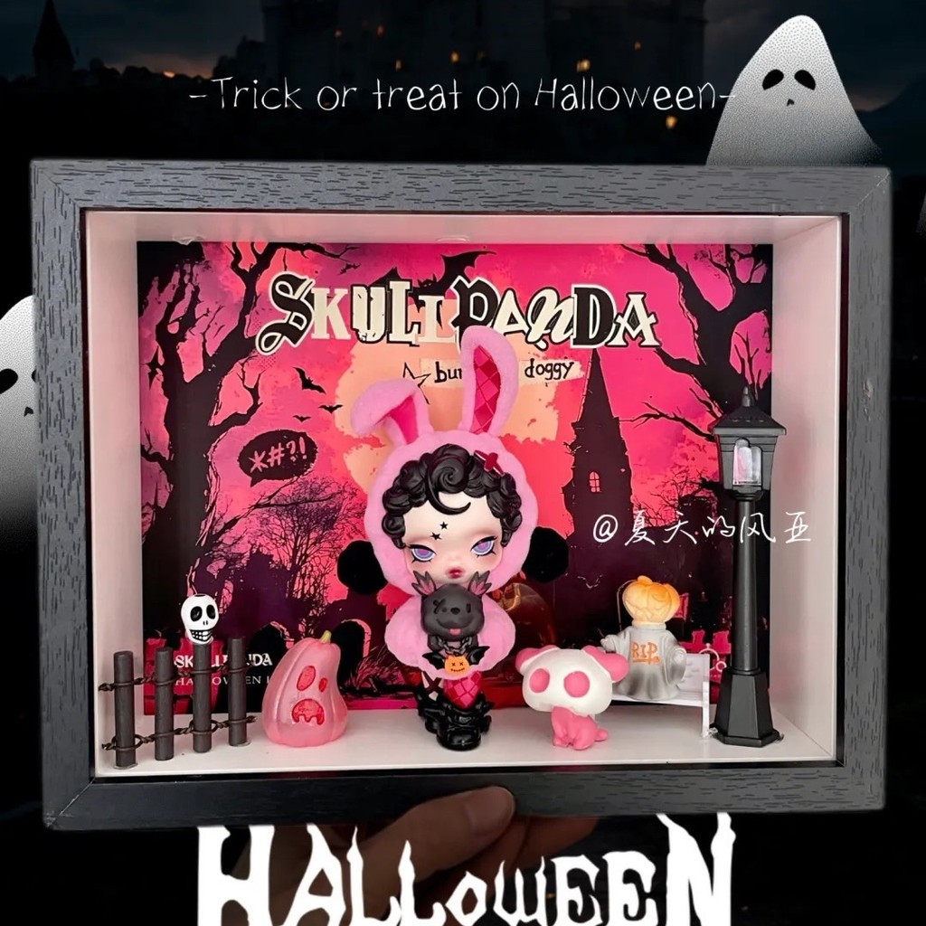 [คลังสินค้าพร้อม] ของแท้ POPMART SKULLPANDA Halloween Vistor Figure ...