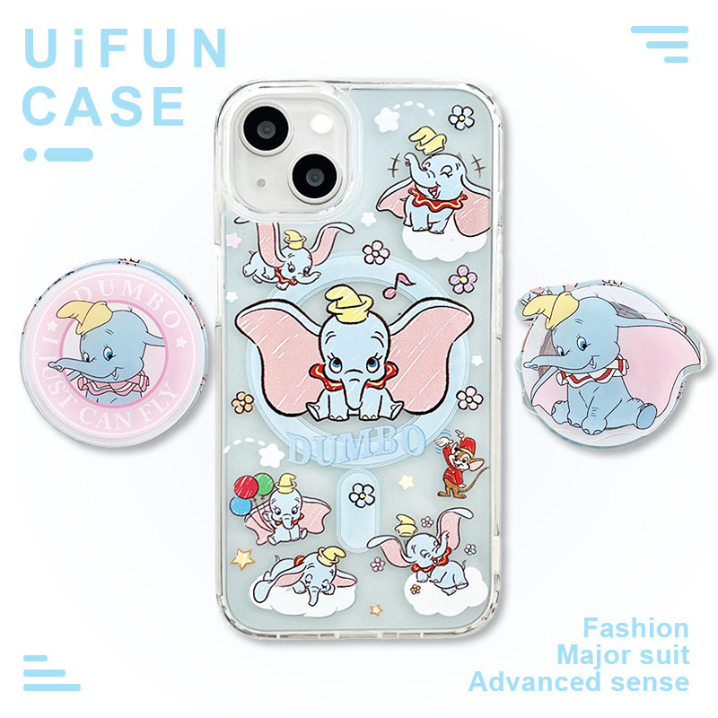 การ์ตูน Disney Dumbo Holder Stand ไร้สายชาร์จโทรศัพท์มือถือสําหรับ ...