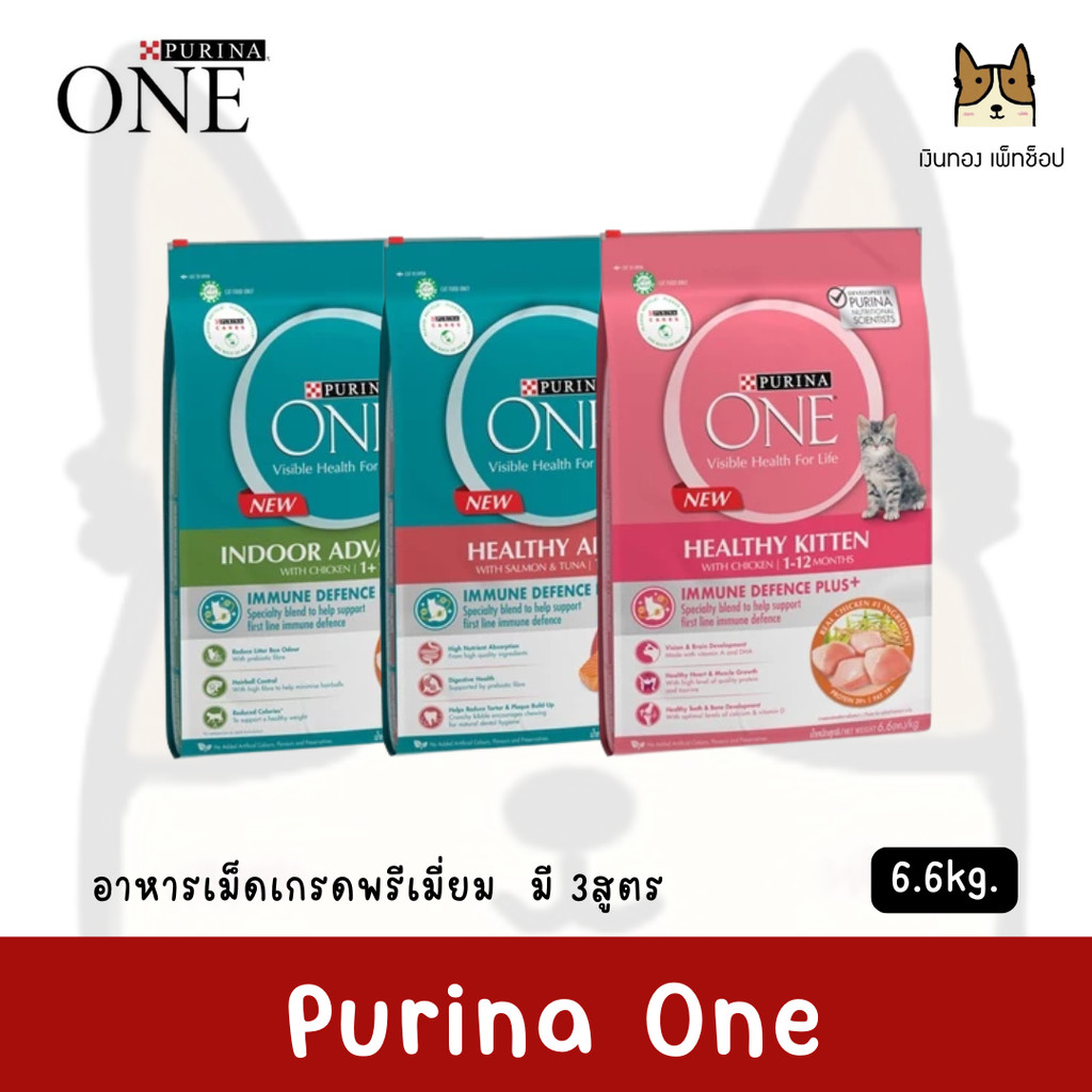 PURINA ONE เพียวริน่าวัน อาหารเม็ดสำหรับแมวทุกสายพันธุ์ ขนาด 6.6kg. | Shopee Thailand