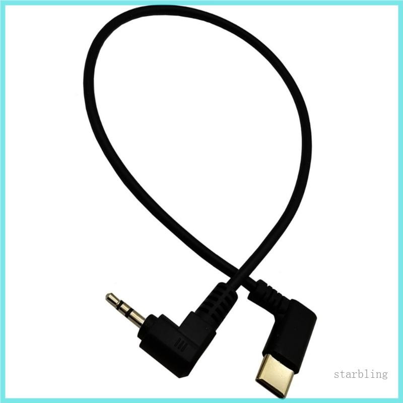 Star Gold Plate Type C ถึง 2 5 มม. สายเคเบิลมุมขวา USB C ถึง 2 5 มม. ...