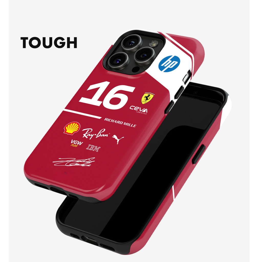 F1 No.16 LEC เคสโทรศัพท์สําหรับ iPhone17 16Pro 15ProMax 14Pro 13 12 13mini Samsung S24 S22 S25 ...