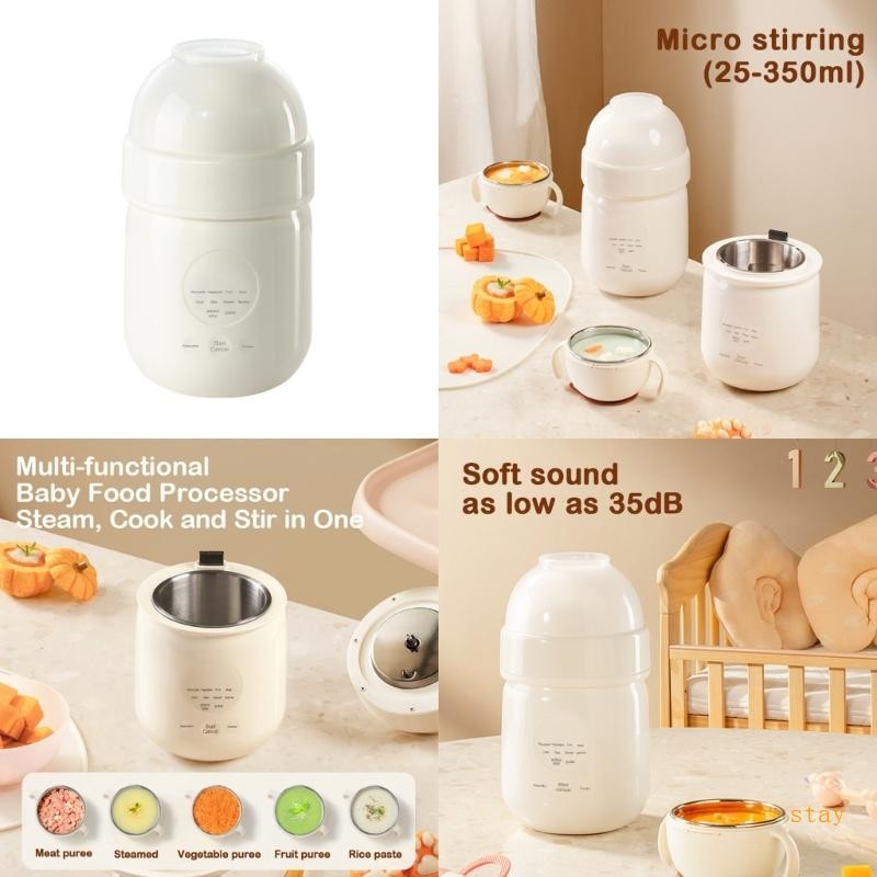 Stay 350ml Baby Puree Maker พร้อม Steam Cook Stir Functions Screen ...
