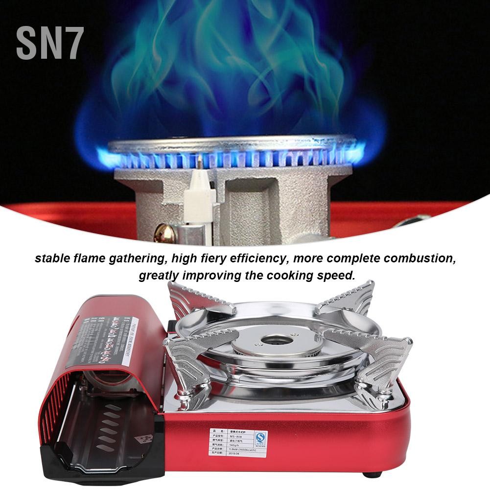 SN7 Outdoor Outing Stainless Steel Integrated Cassette Stove BBQ Grill ...