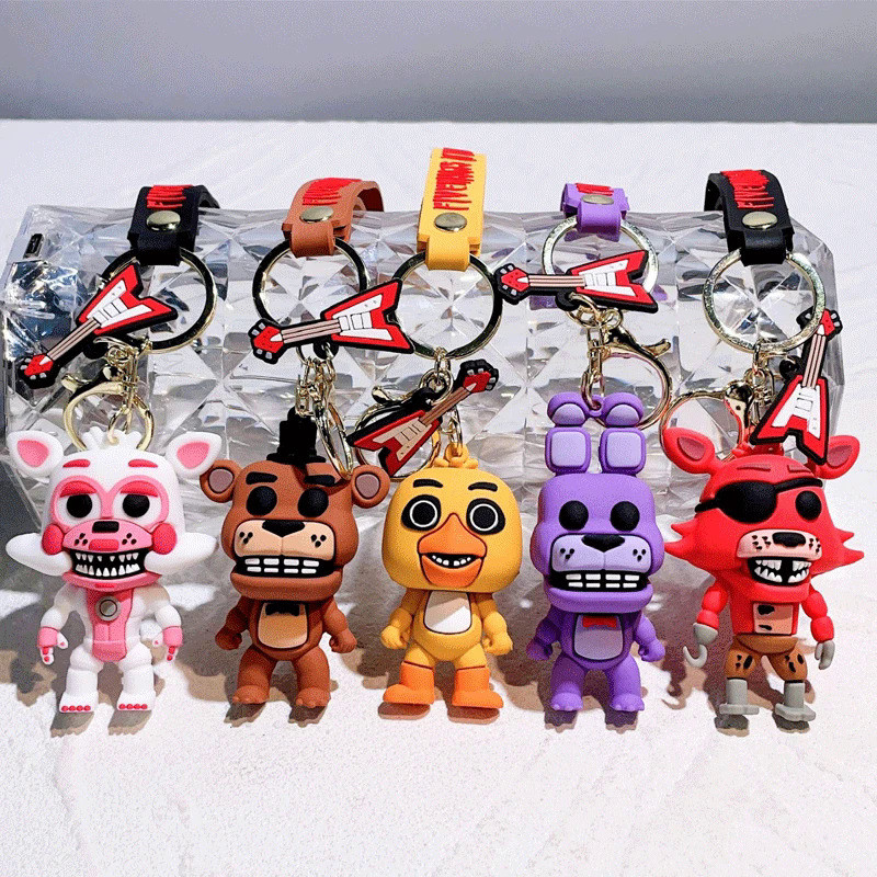 5PCS Wholesale Cartoon Game Action Figure FNAF Freddy's Fazbear Bear ...