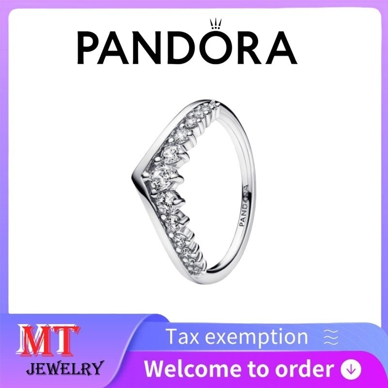 ขายดี 100% เงินสเตอร์ลิง S925 แหวนคู่รักผู้หญิง Pandora เครื่องประดับ ...