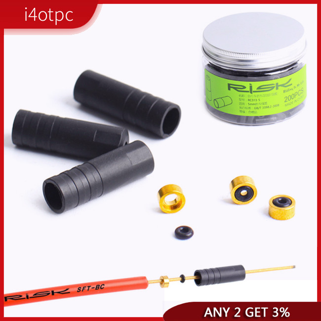 I4otpc 4 มม.5 มม.จักรยานเบรค Shift Derailleur Cable End Caps Mountain Road Bike กันฝุ่น Wire ...