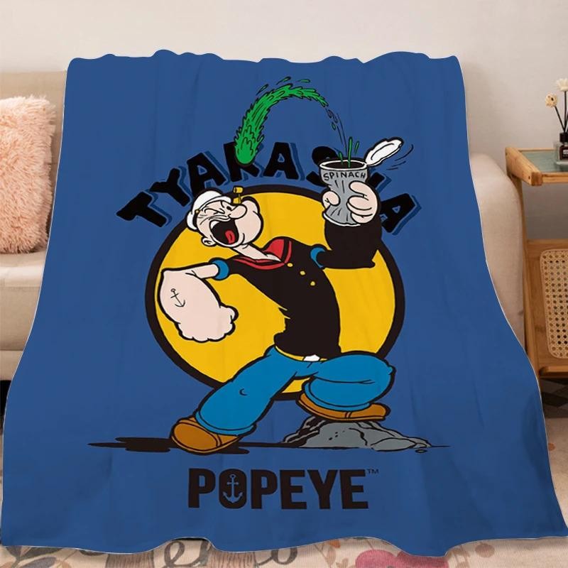 ผ้าห่มอะนิเมะ A-Popeyes โซฟาฤดูหนาว Fluffy ผ้าห่มนุ่มไมโครไฟเบอร์ ...
