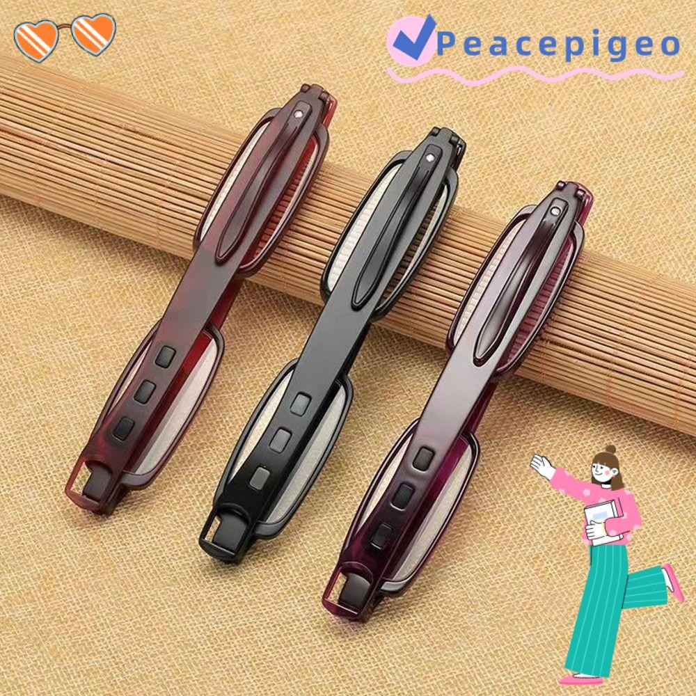 แว่นตาอ่านหนังสือ PEACEPIGEO ขนาดกะทัดรัดพร้อมแว่นตาหนัง Presbyopic 360°บิดพกพา | Shopee Thailand
