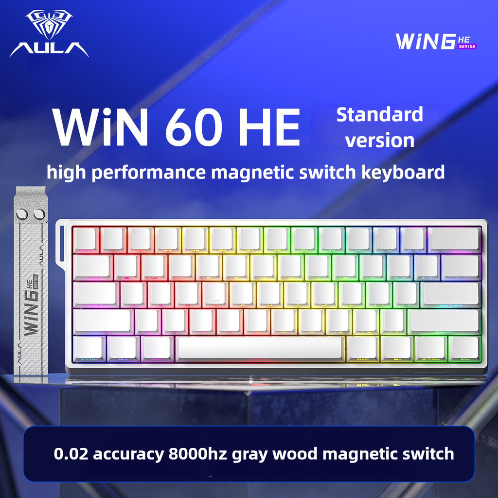 AULA WIN60 Win68 Esports Gaming Keyboard แบบมีสาย Rapid Magnetic Switch ...