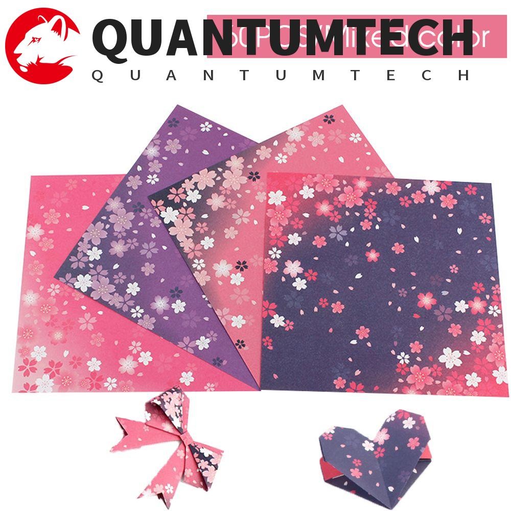 QUANTUMTECH Origami กระดาษพับ 60 ชิ้น DIY ตกแต่งสองด้าน Cherry Blossom Scrapbooking | Shopee ...