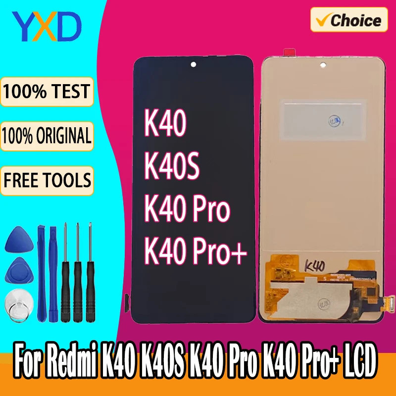 จอแสดงผล LCD สำหรับ R edmi K40 k40s จอแสดงผล LCD Touch Screen Digitizer สมัชชาสำหรับ R edmi K40 ...