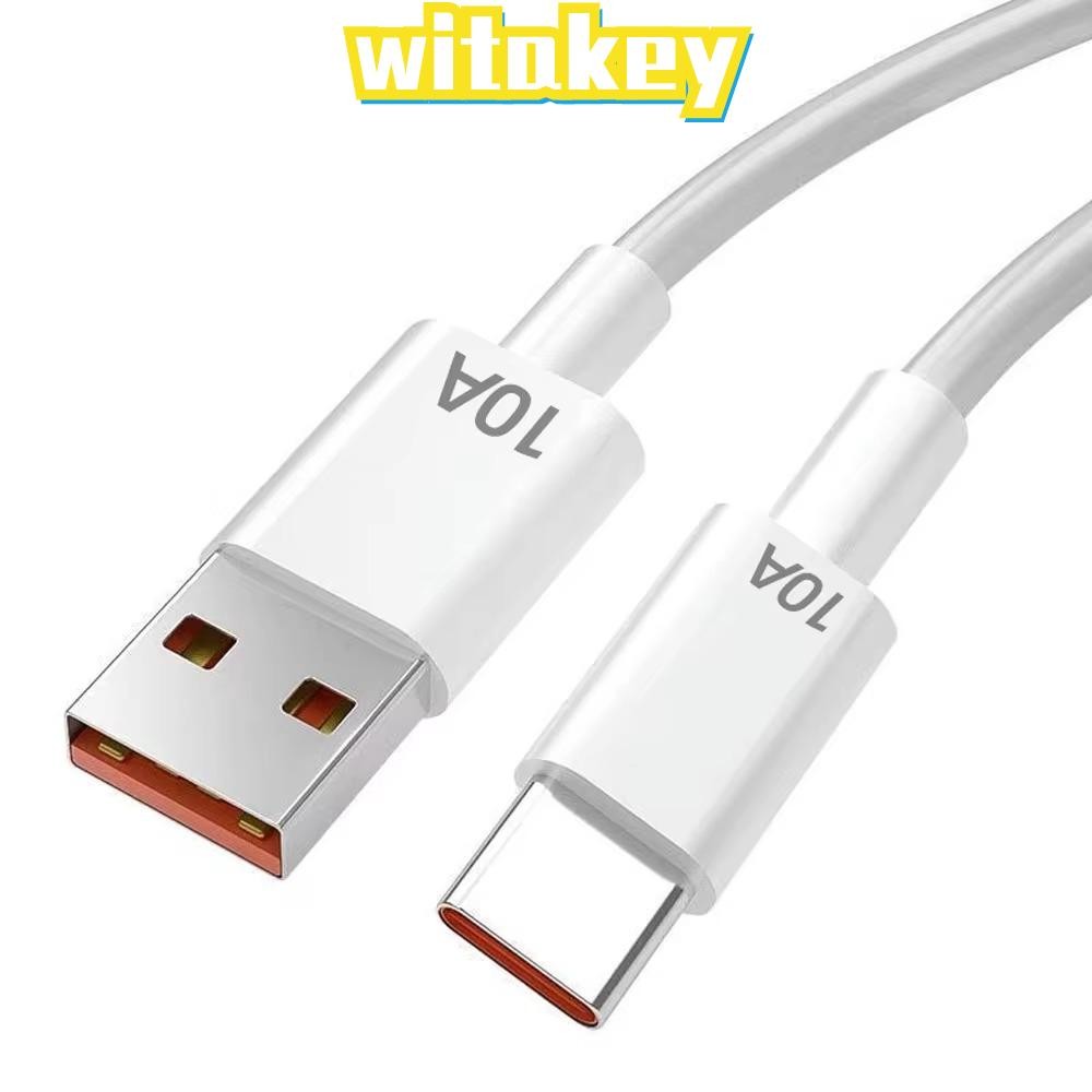 สาย WITAKEY Type C, สายไฟชาร์จเร็ว USB 10A, สายชาร์จ 120W 10A สายสายเคเบิลข้อมูล USB C สําหรับ ...