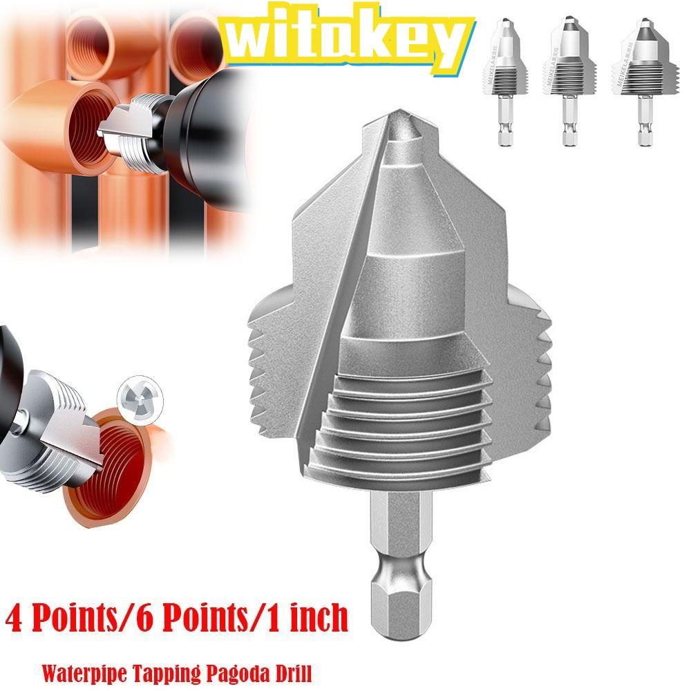 WITAKEY เครื่องต๊าปเกลียวท่อ PVC, Fast 4 Points/6 Points/1 นิ้ว PPR ท่อน้ําเปิดแตะ, ด้ายภายใน ...