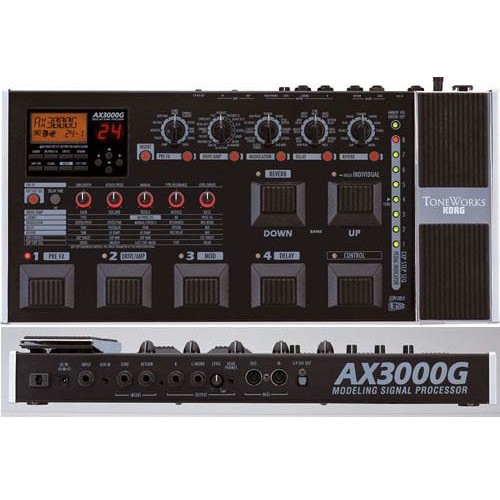 เอฟเฟคกีตาร์ไฟฟ้ามือสอง KORG AX-3000G สภาพสวย พร้อมใช้งาน เกรด AAA เอฟ ...
