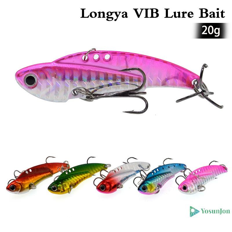Yosunjon] Lua Sequins 20g/6cm ฟันมังกร Vib ปลาตะกั่วโลหะเลื่อมเหยื่อตกปลาเหยื่อปลอมตกปลาใหม่ ...