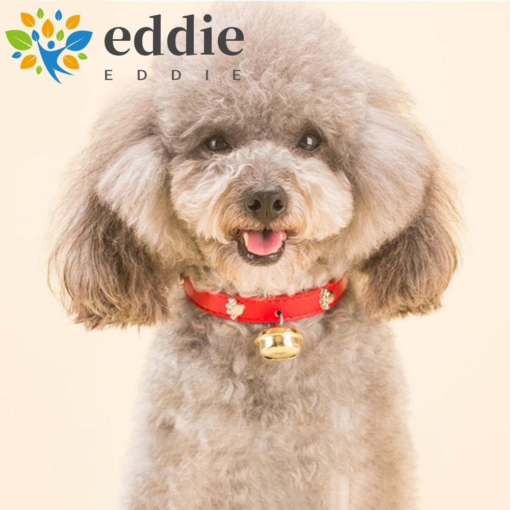 Edie แหวนคอสุนัข, โลหะผสม PU Cat Paw พิมพ์ Bell Collar, อุปกรณ์เสริม ...