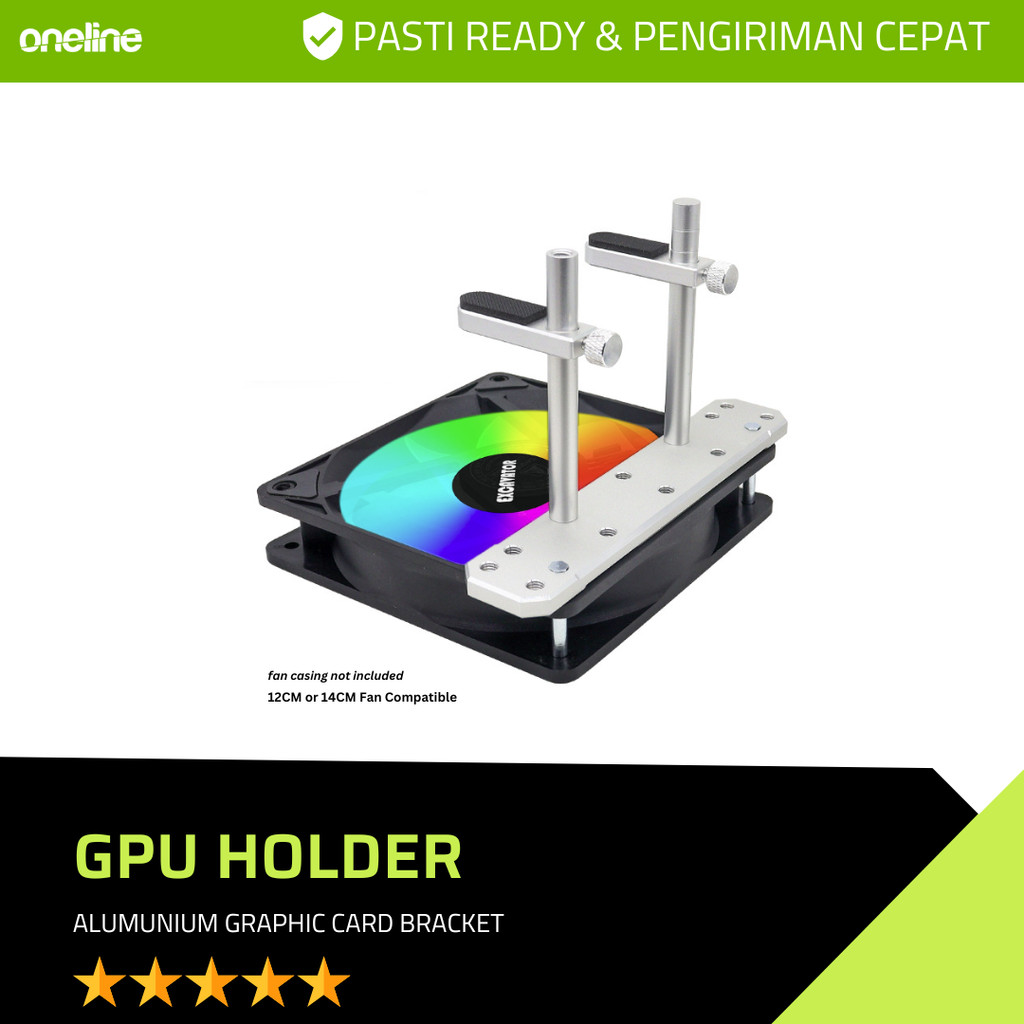 Gpu ที่ยึดคู่พร้อมขายึดพัดลม | ขาตั้ง Vga | Vga Graphic Card Holder ...