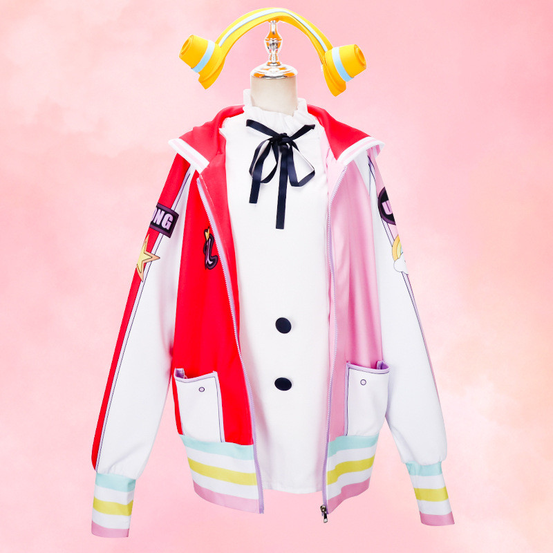 Crown One Piece Cos เสื้อผ้า One Piece Red เวอร์ชั่นละครของนักร้อง Uta ...