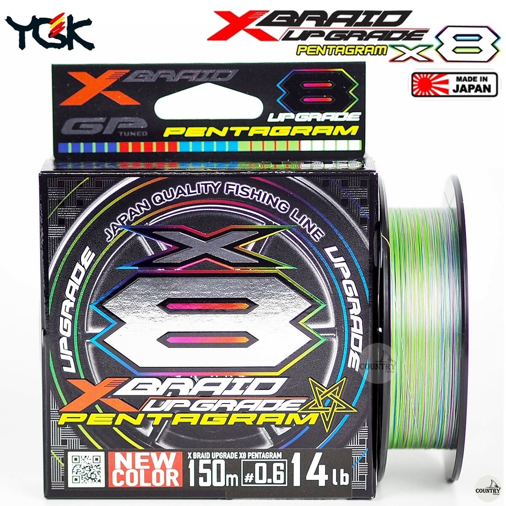 สายพีอี YGK X-BRAID UPGRADE X8 PENTAGRAM | Shopee Thailand