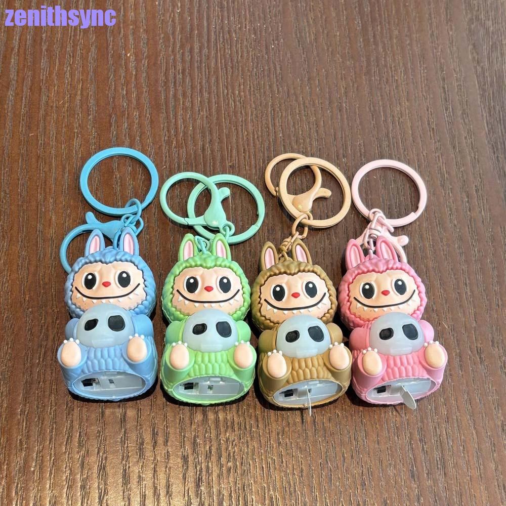 Zenithsync Labubu ตุ๊กตาพวงกุญแจ, Pop Mart Labubu จี้พวงกุญแจ, Light Up ...