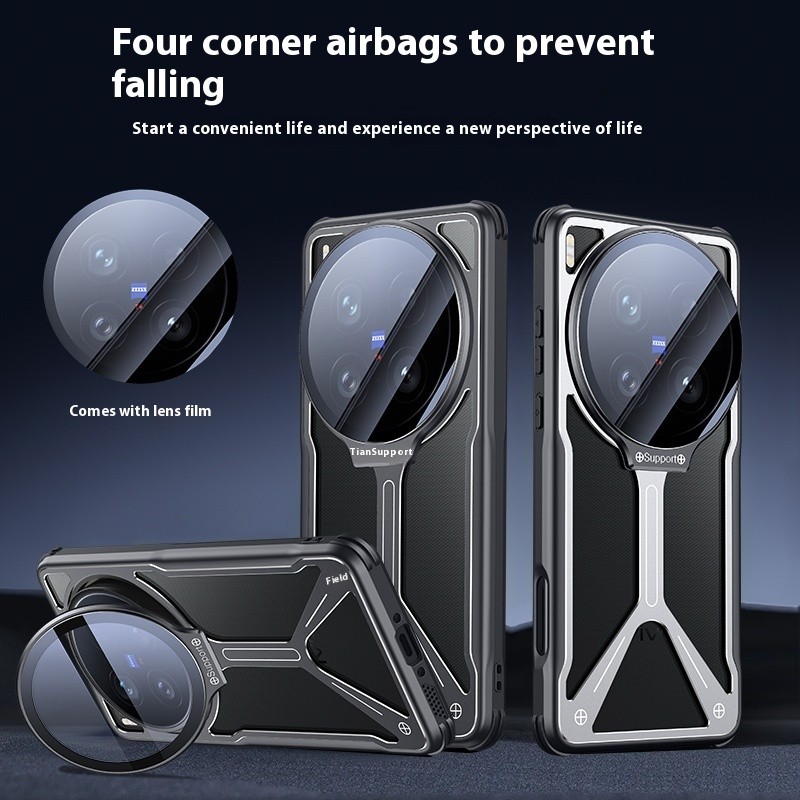 หรูหราป้องกันเลนส์ที่มองไม่เห็น Fulcrum Bracket Hollow Cooling Case สําหรับ VIVO X200 Ultra ...