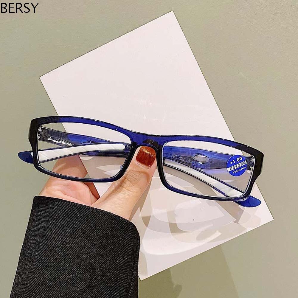 BESY แว่นตาอ่านหนังสือผู้สูงอายุ, อุปกรณ์เสริมเครื่องแต่งกาย TR Anti Blu-ray แว่นตา, 3 สีกันน้ํา ...