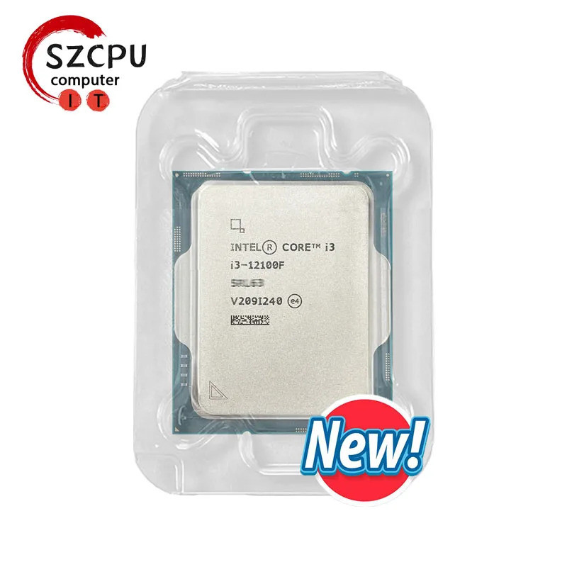 Intel Core 12100f CPU i3-12100F ใหม่3.3 GHz 4-core 8-Thread 65W LGA ...