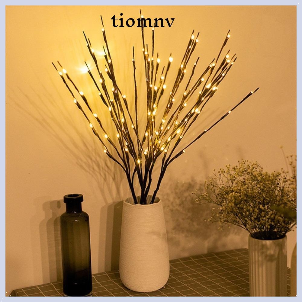 Tiomnv56 ไฟ LED เทศกาล, แบตเตอรี่ดําเนินการ Luminous Tree สาขาแสง ...