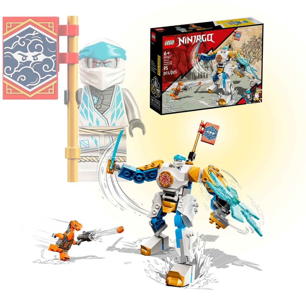 LEGO 71761 Zane’s Power Up Mech EVO - Zane (Ninjago) [Brick DAD ...