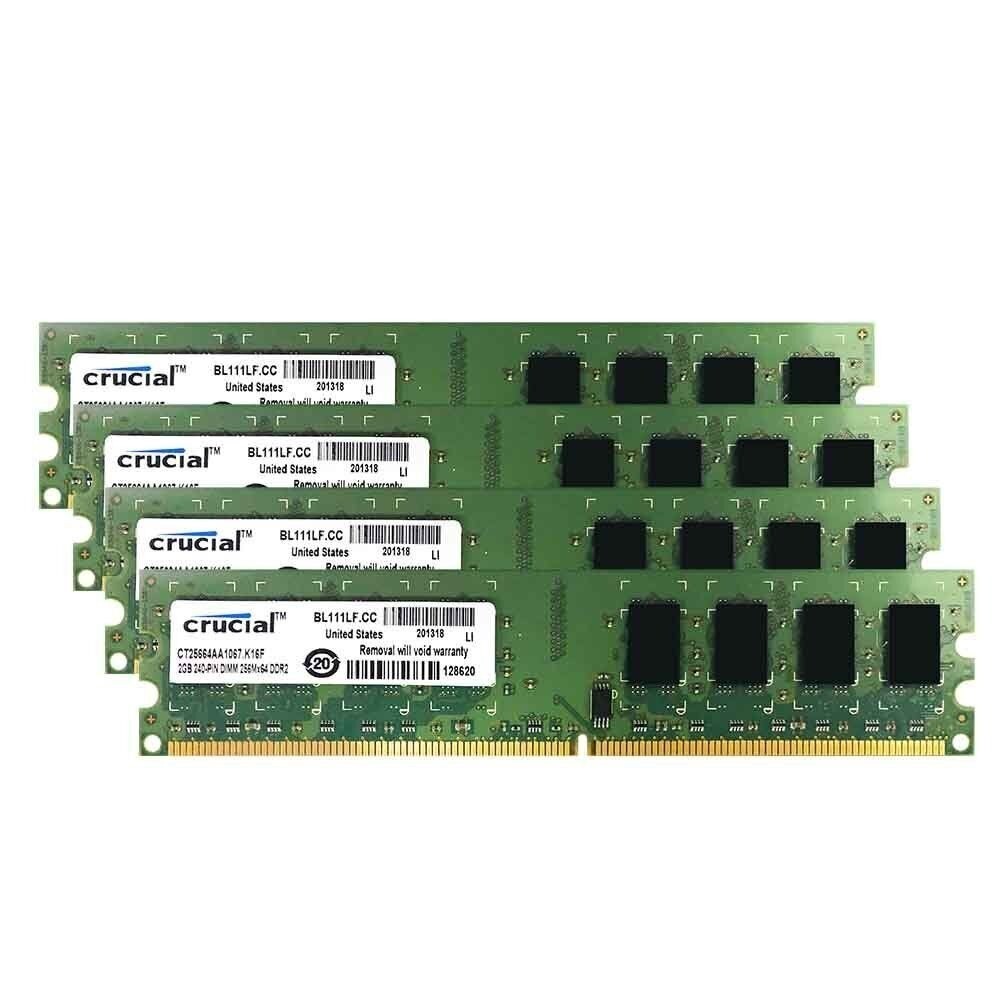 สําหรับ 8GB (4x2GB) 1066MHz DDR2 PC2-8500 240Pin OC DIMM หน่วยความจํา ...