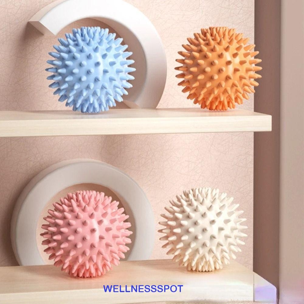 Wellnessspot ลูกบอลนวดเม่น, ไหล่คอขาแต่เพียงผู้เดียวกีฬาฟิตเนส Meridian ลูกกลิ้งนวด, แบบพกพา ...