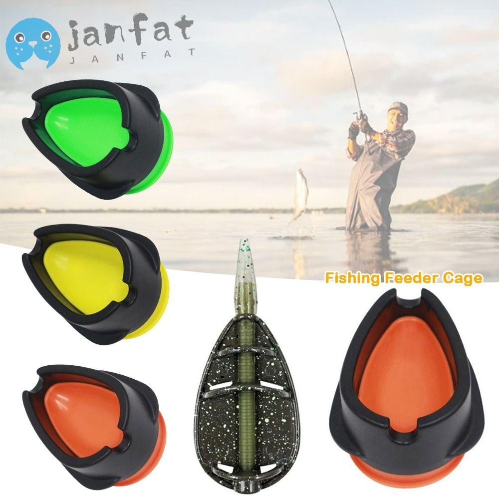 Janfat กรงป้อนตกปลา 2 ชิ้น, Quick Release Inline Method Feeder ปลาคาร์พ ...