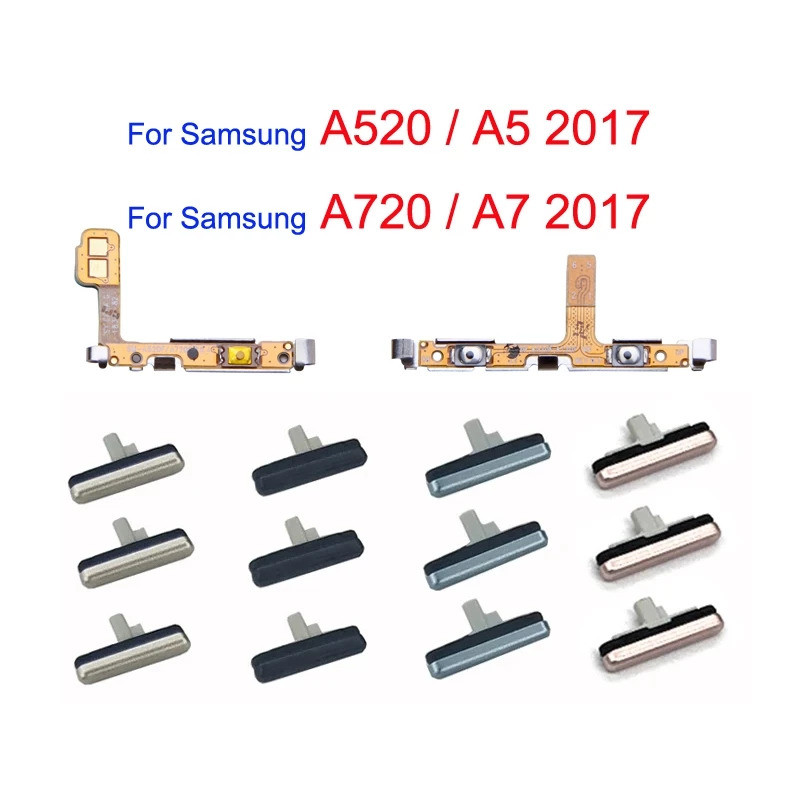 ใหม่สําหรับ Samsung Galaxy A520 A720 A5 A7 2017 ระดับเสียงด้านข้างปุ่ม ...